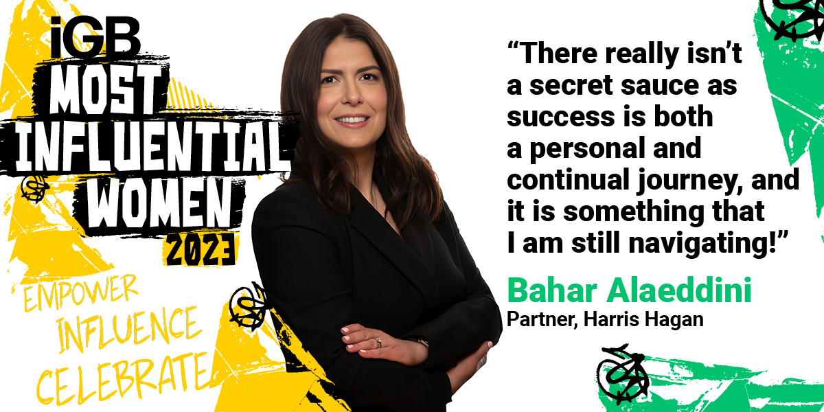 Bahar Alaeddini named in the top 10 Most Influential Women - Harris Hagan